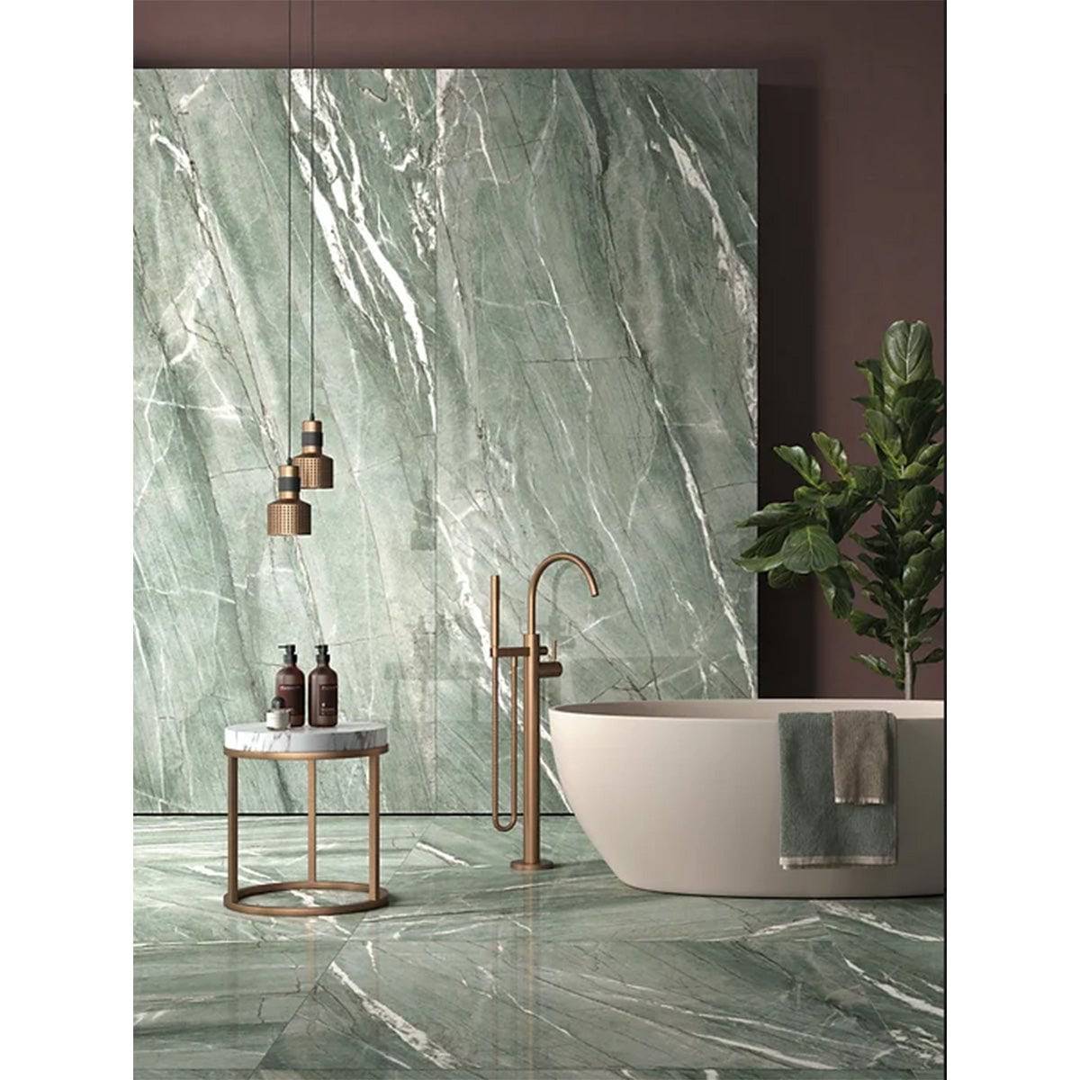 Gaia Verdelite Italian Porcelain | Buy Marble-look Porcelain Tiles ...