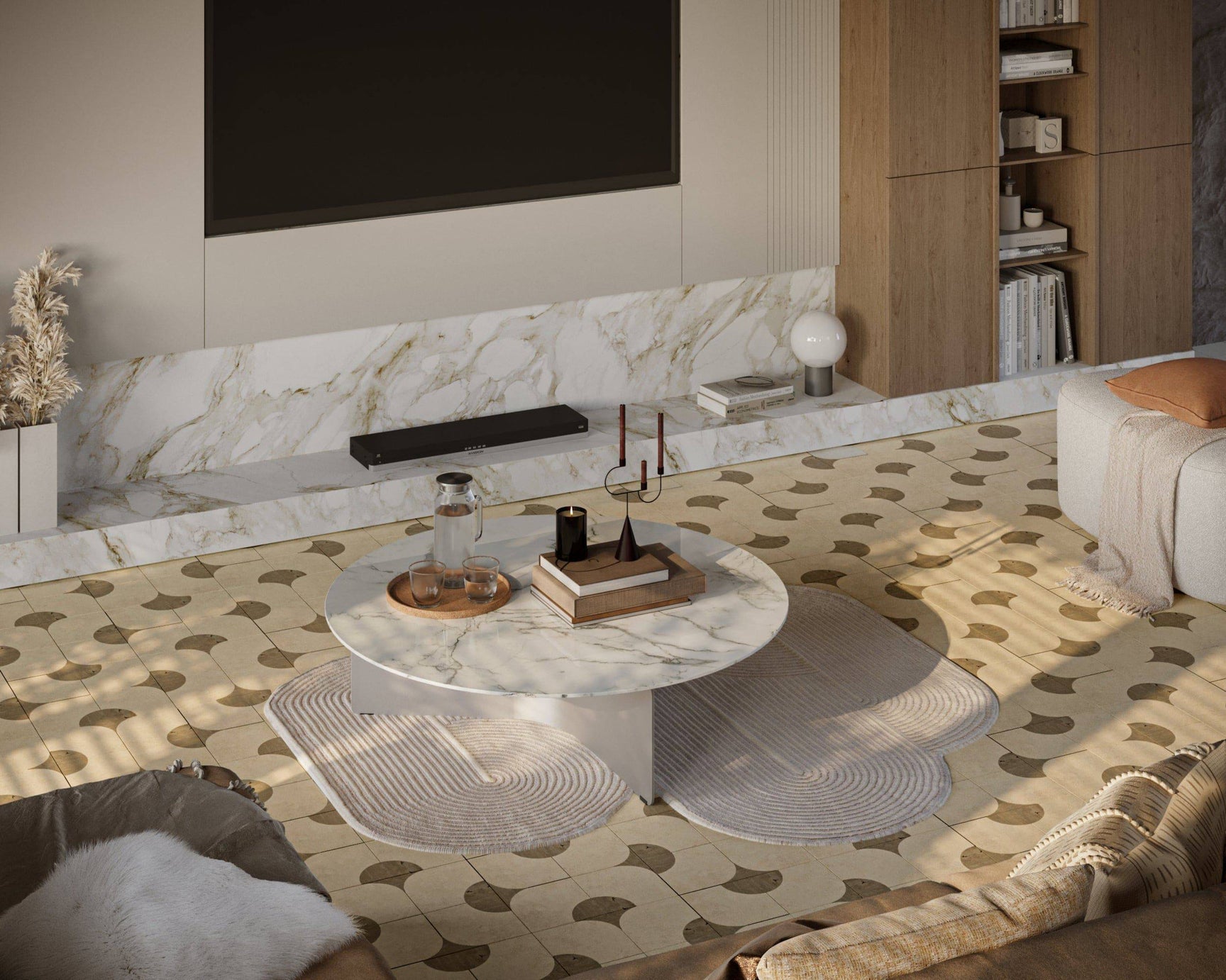 Chiaro Travertine Stella Cupola mosaic | Buy Marble Mosaic | Australia ...