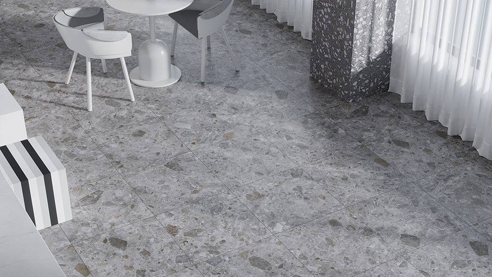 Navarre Grey Terrazzo Porcelain | Buy Floor & Wall Tiles | Australia ...