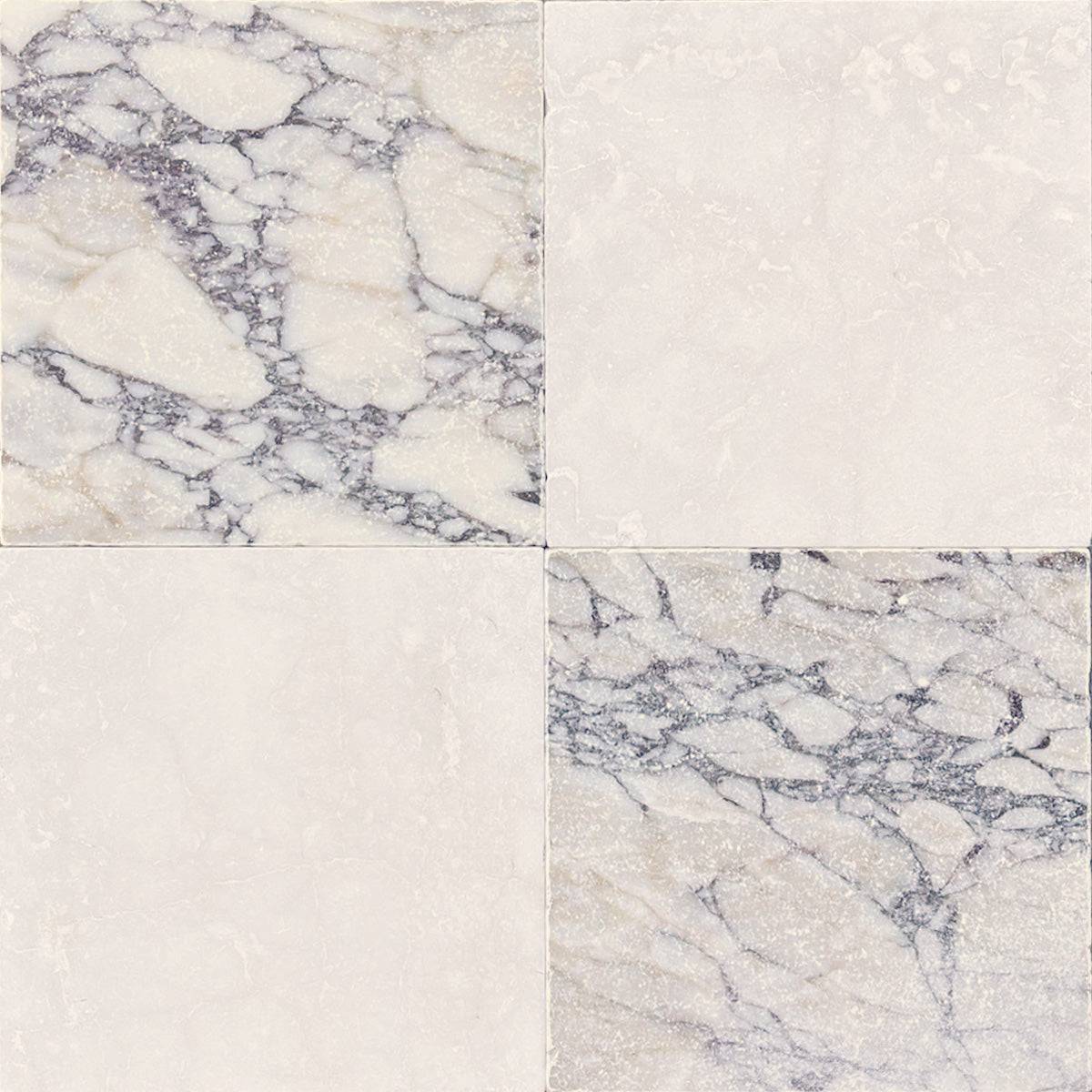 Nebula Checkerboard Tumbled Marble | Buy Indoor Tiles | Natural Stone ...