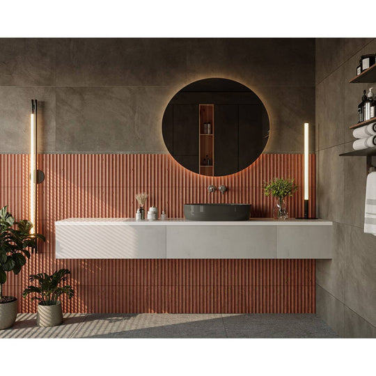 Rosso Concave Travertine Mosaic | Buy Stone Mosaic | Australia – Stone ...