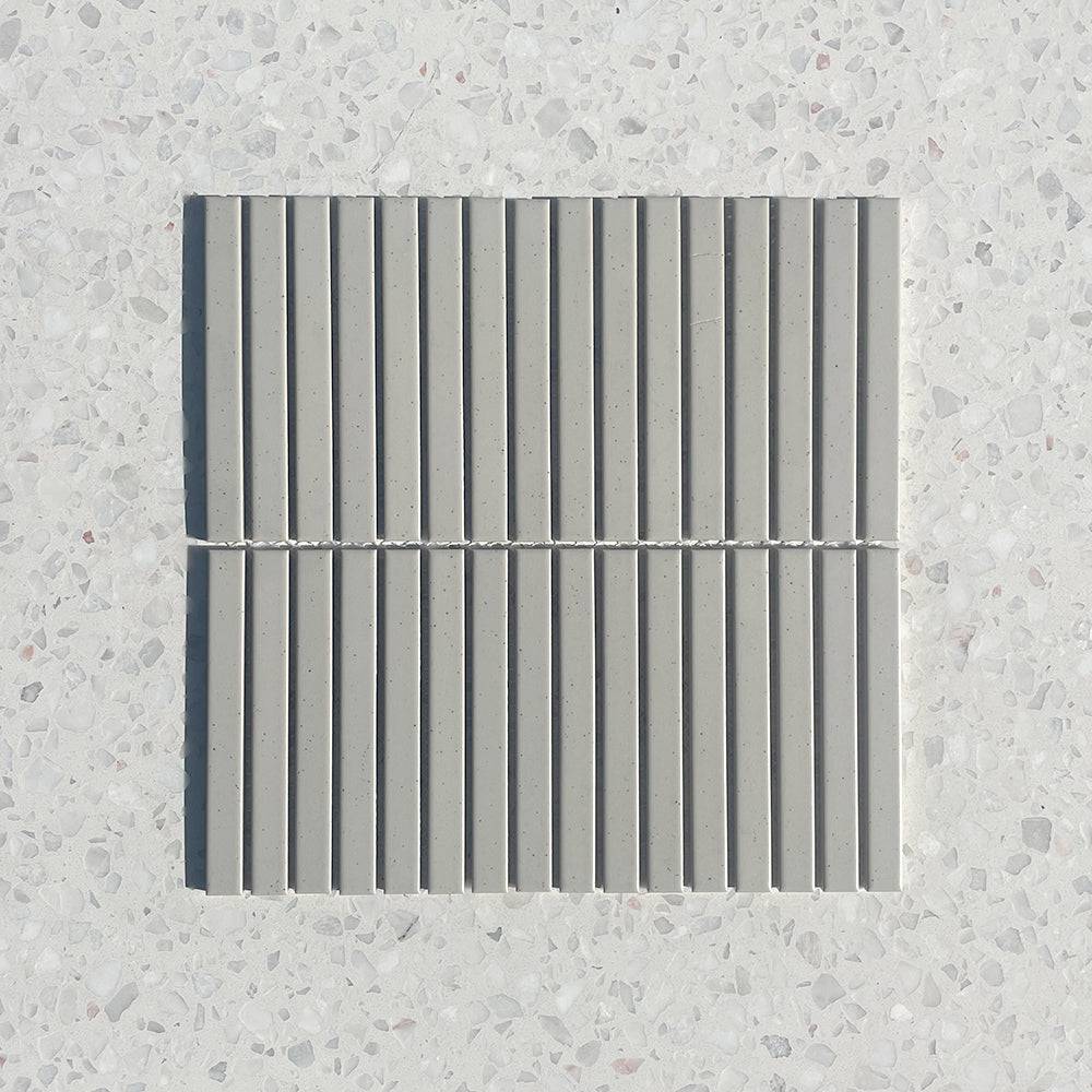 Sakura Light Grey | Buy Slim Kitkat Mosaic Tiles | Australia Sydney ...
