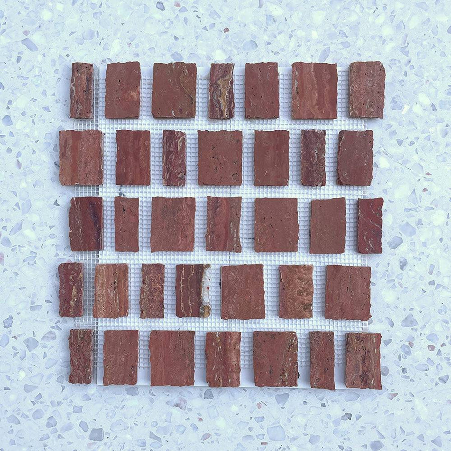 Red Mosaic Tiles – Stone and Tile Projects