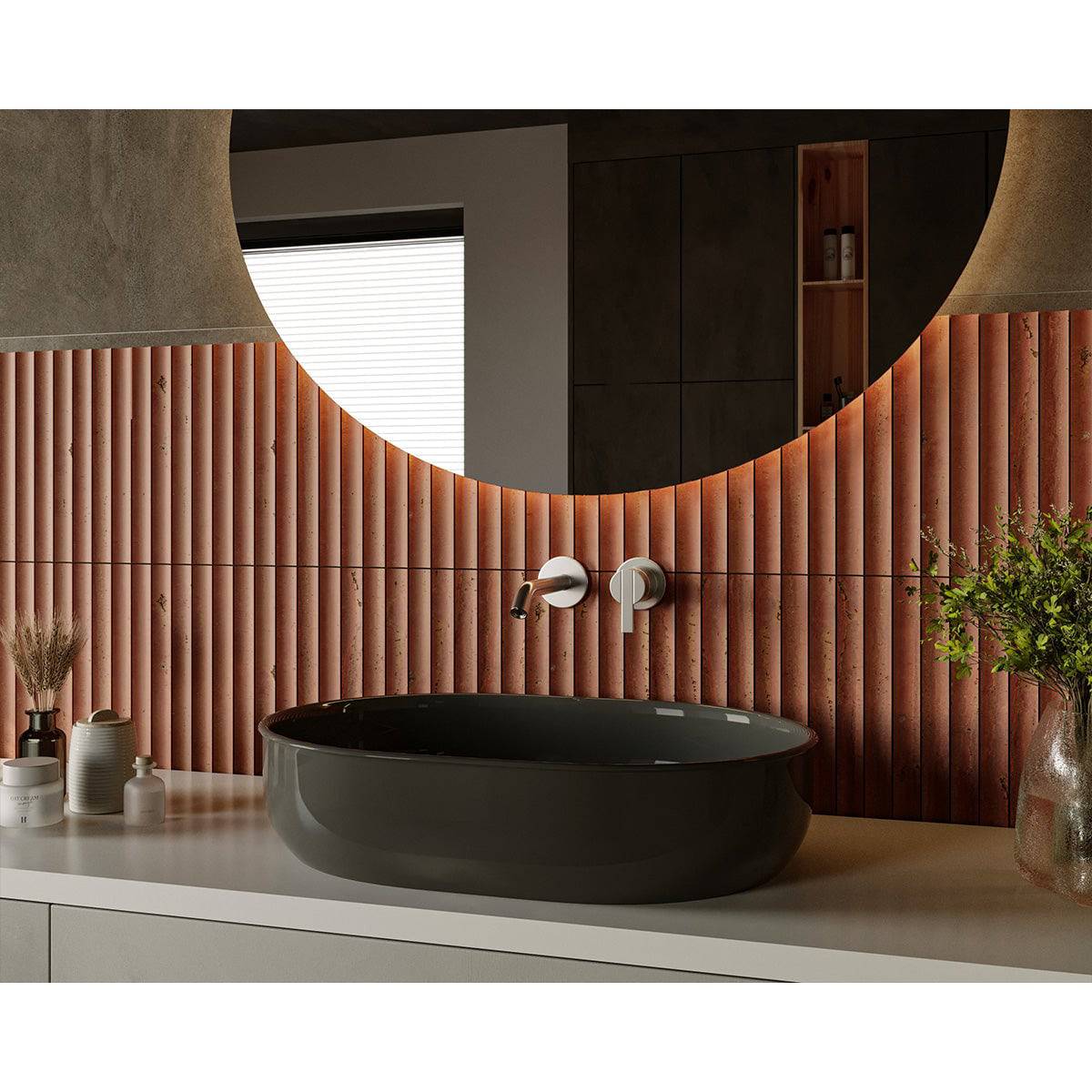 Rosso Concave Travertine Mosaic | Buy Stone Mosaic | Australia – Stone ...