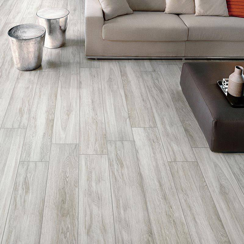 A.M. Grey Timber Look Porcelain 1200x200 | Stone and Tile Projects