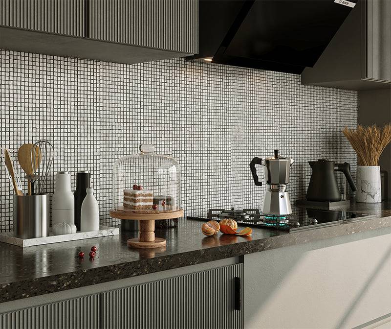 Carrara Pixel Marble Mosaic | Buy Square Marble Mosaic | Australia ...