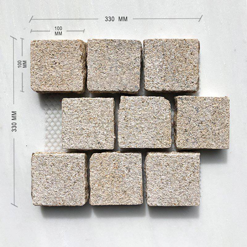 Honey Jasper Bush Hammered Granite Cobblestone | Buy Cobblestone ...