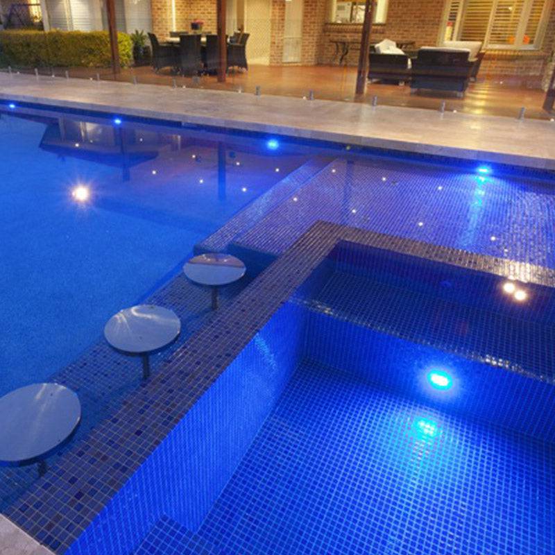 METALLIC AZURITA GLASS MOSAIC POOL TILE