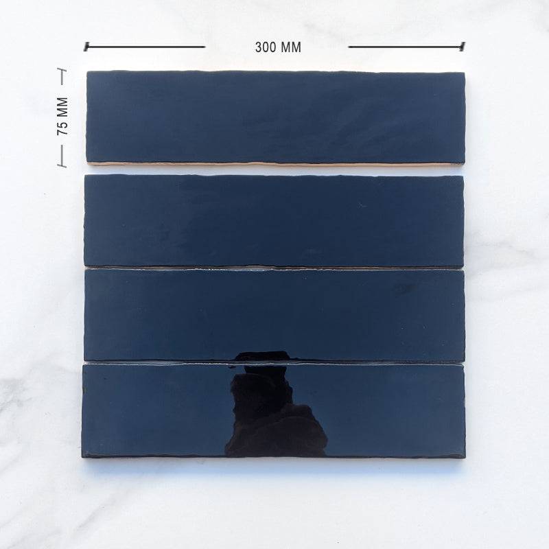 Midnight Blue Moroccan Ceramic 300x75 | Buy Ceramic Tiles | Australia ...
