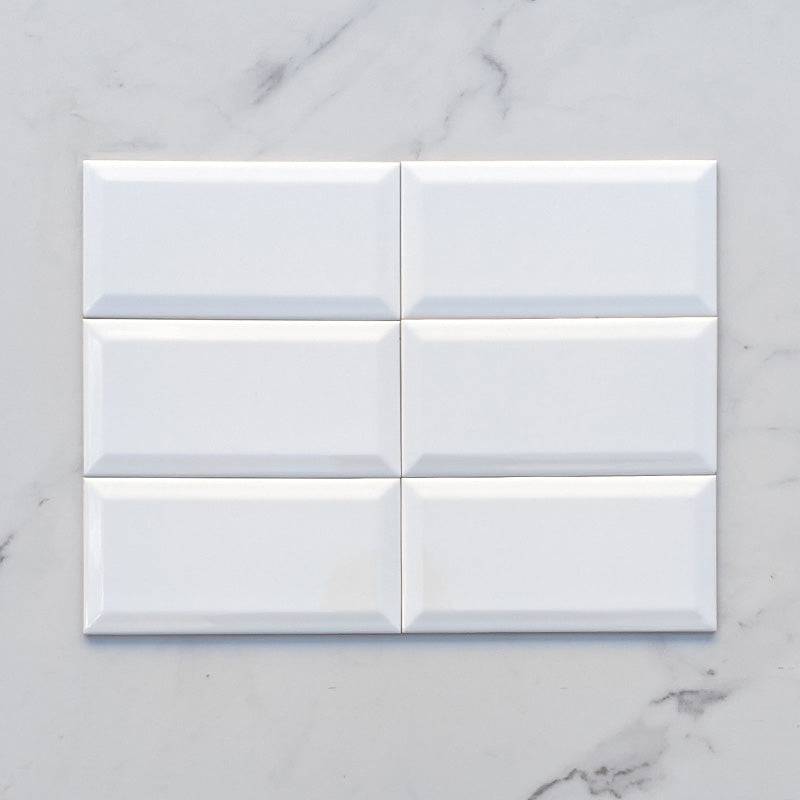White Bevelled Subway Ceramic 200x100 | Buy Subway Tiles | Australia ...
