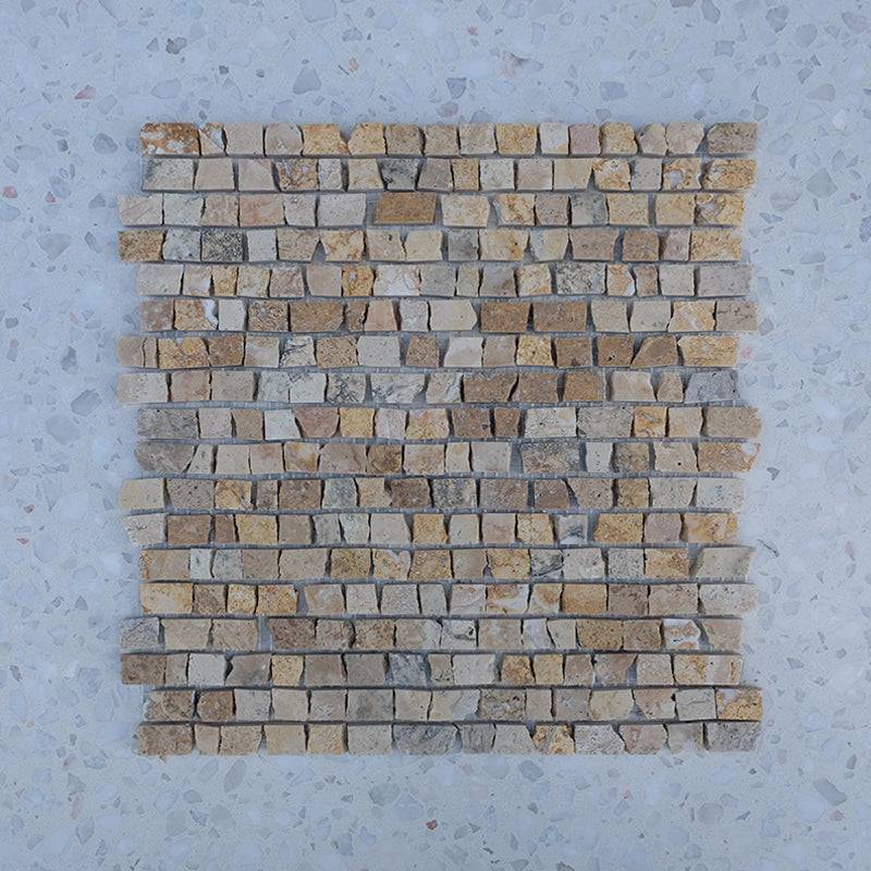 Cairo Mini Bricks Travatino Mosaic | Shop Sone Mosaic | Australia ...
