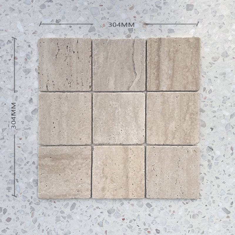 Square Travertine Mosaic – Stone and Tile Projects